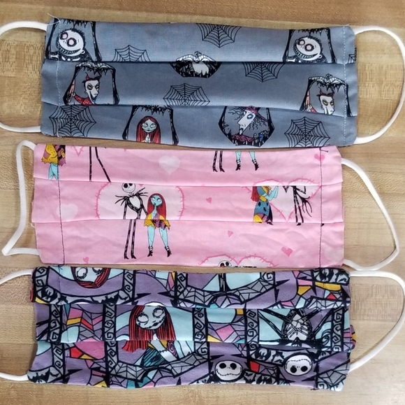 Handmade | Other | 3 Nightmare Before Christmas Face Masks | Poshmark
